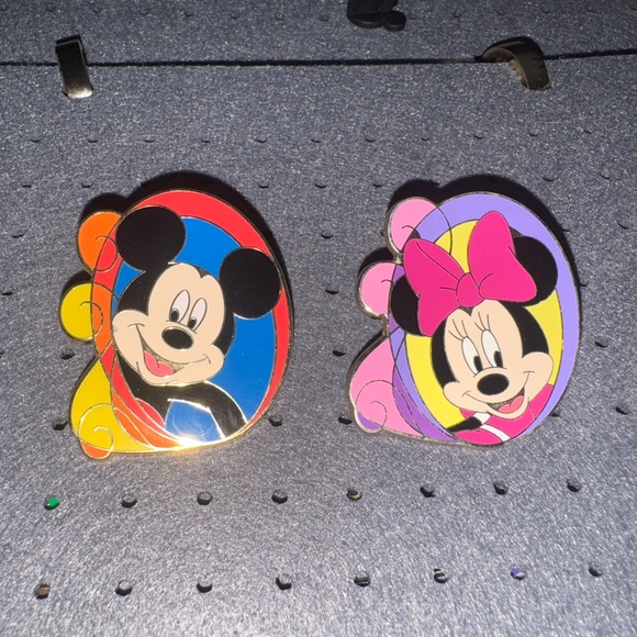 Disney | Accessories | Mickey And Minnie Mouse Pin Set | Poshmark